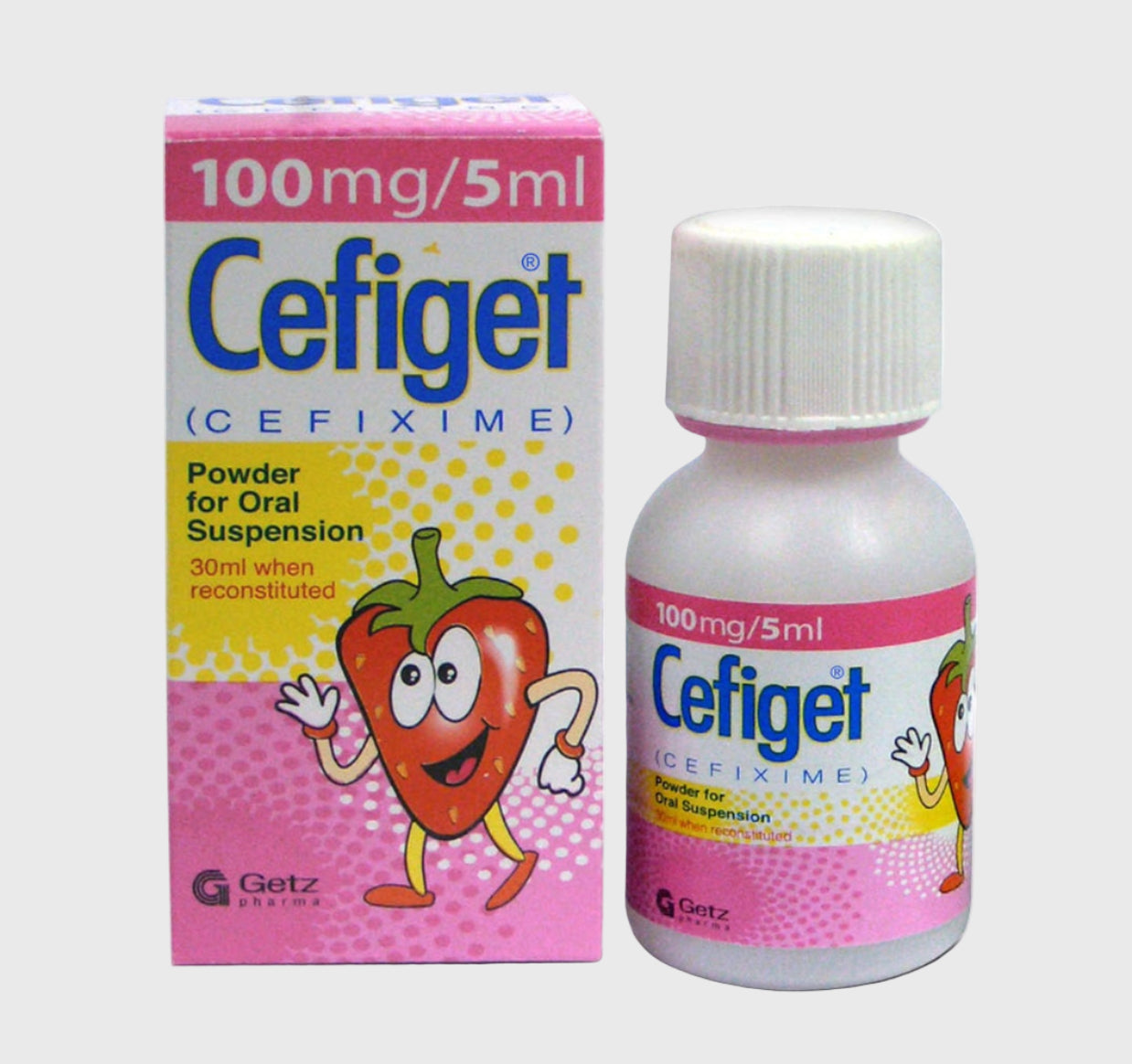 Cefiget 100mg/5ml Syrup 30ml – Cefixime Antibiotic | Oxygen Pharmacy