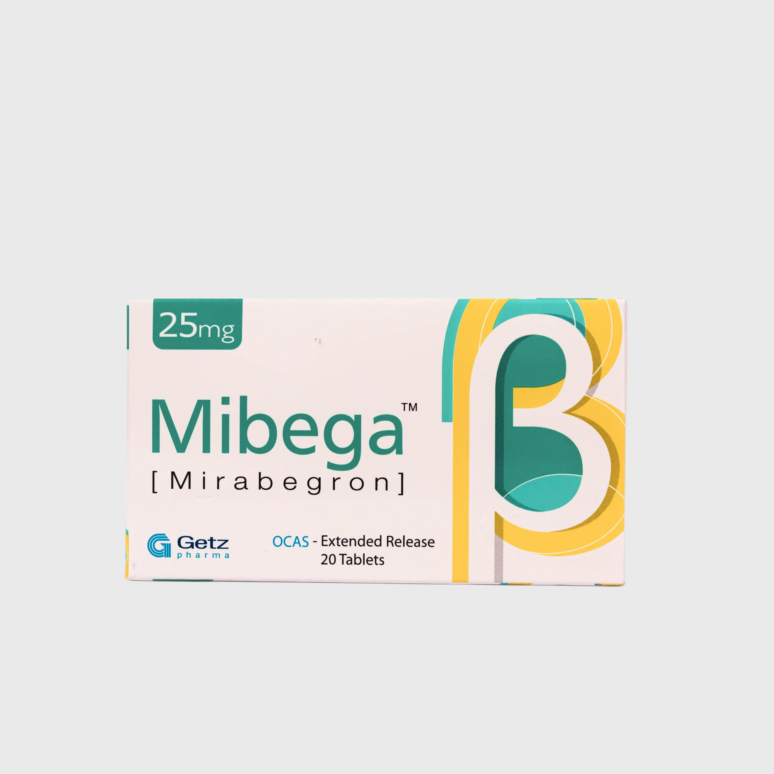 Mibega 25mg Tablet (20s) – Mirabegron OAB Relief | Oxygen Pharmacy