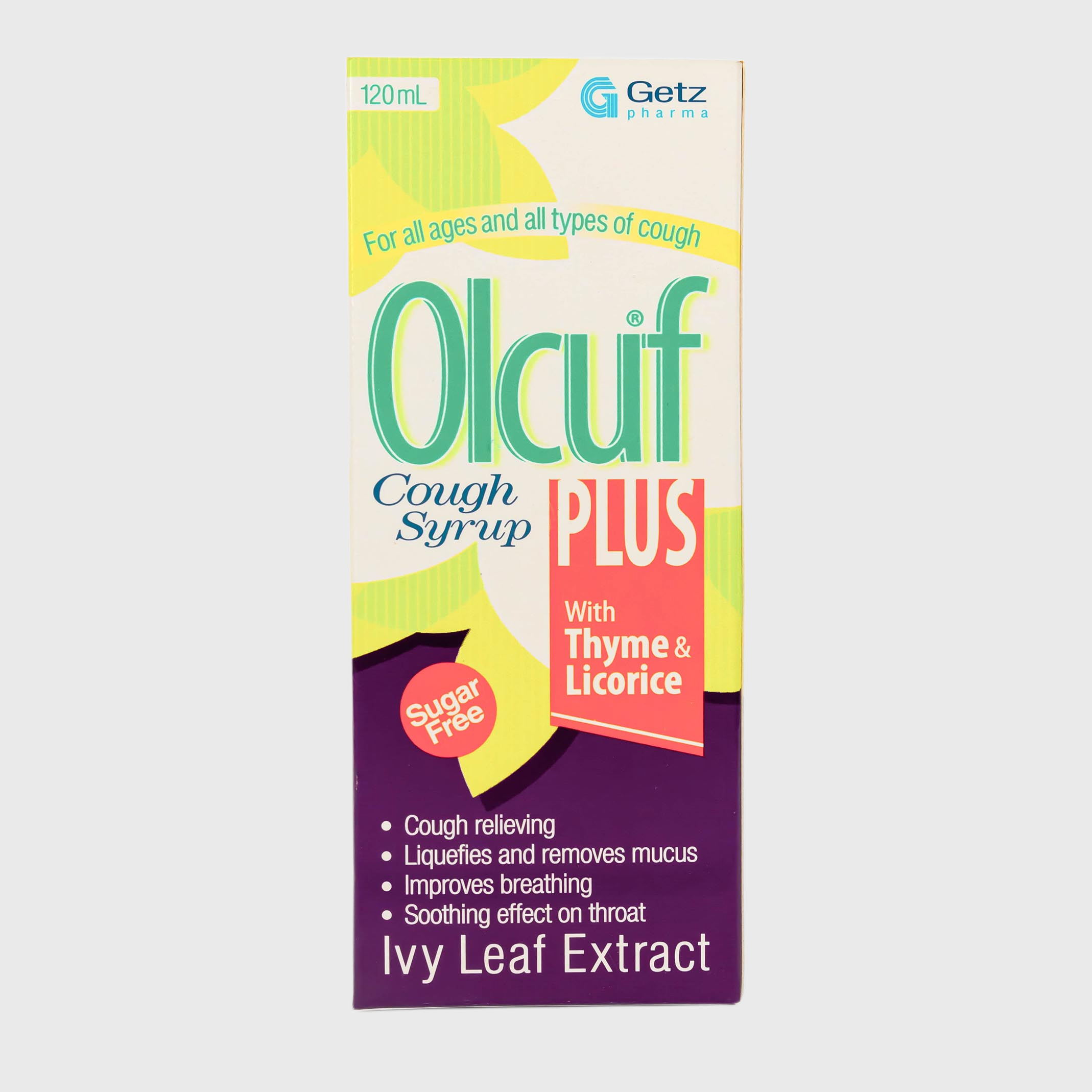 Olcuf Plus 120ml Sugar-Free Syrup – Diabetic Cough | Oxygen Pharmacy